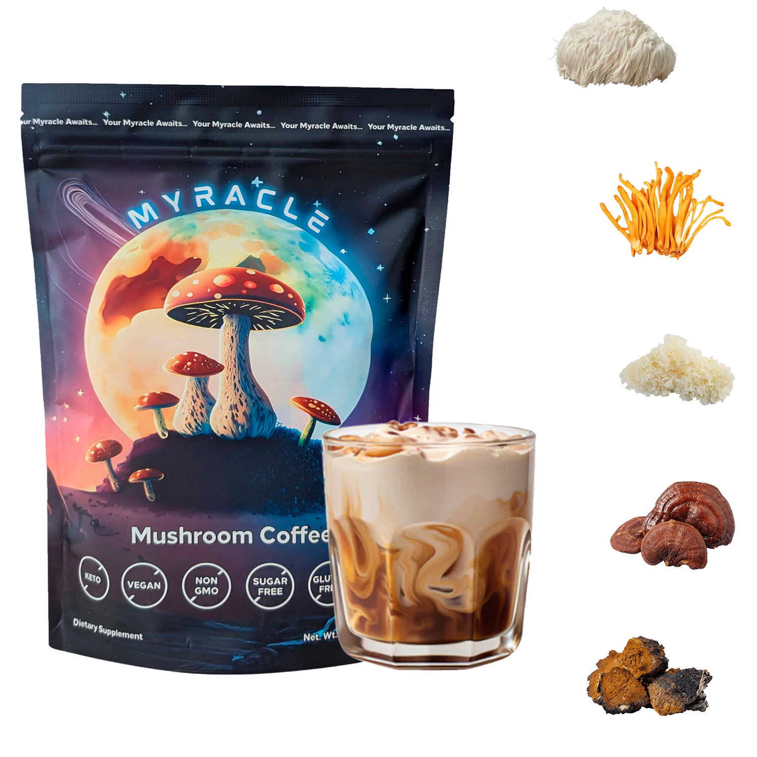 Myracle Mushroom Coffee - Best Mushroom Coffee in the UK